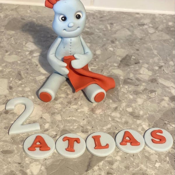 Iggle Piggle in the Night Garden Birthday Handmade Cake Topper Set ...