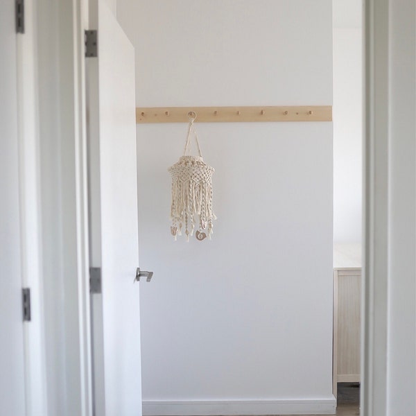 Unfinished Shaker Peg Coat Hat Rack 48" - Etsy