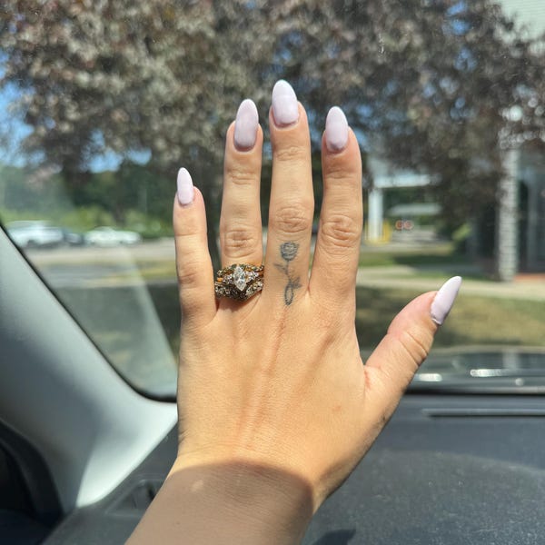 Emerald Blue Green Sapphire Engagement Ring Vintage Rose Gold Baguette ...