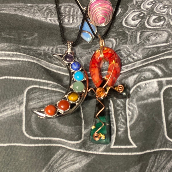 Soothe Anxiety Pendant // Crystal Stone Pendant // Anti Stress Pendant ...