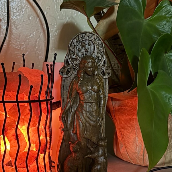 Abraxas Goetia Goetic Magic Wood Carving Sculpture Archon Statue ...