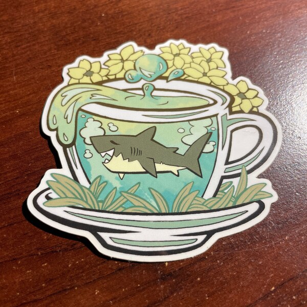 Tea Sharks Sticker Set - Etsy