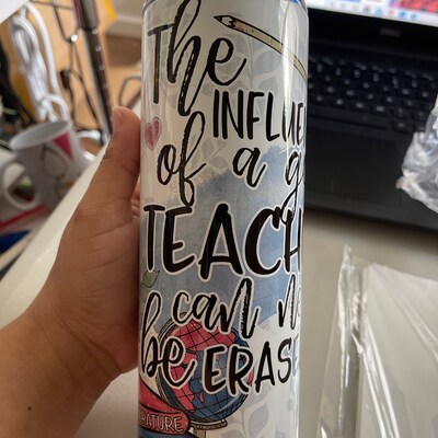 Teacher Appreciation Skinny Tumbler PNG Sublimation Design - Etsy