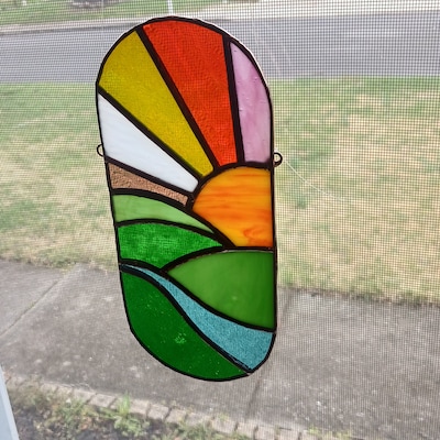 Valley Landscape, Stained Glass Pattern, Stained Glass Patterns ...