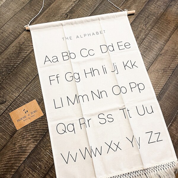 ABC Poster - Alphabet Tapestry Back to School Homeschool Decor - Etsy