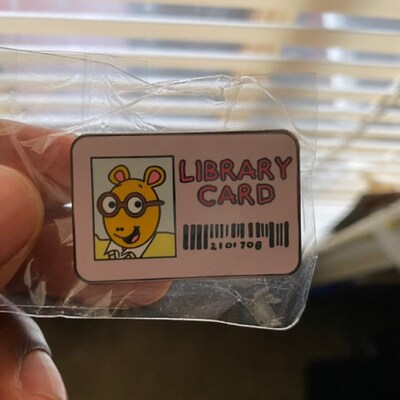 Library Card Pin Bookworm Enamel Pin Bookish Pin Gifts for Readers ...