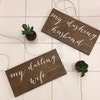 Mr and Mrs Signs My Dashing Husband My Darling Wife Wooden Wedding ...