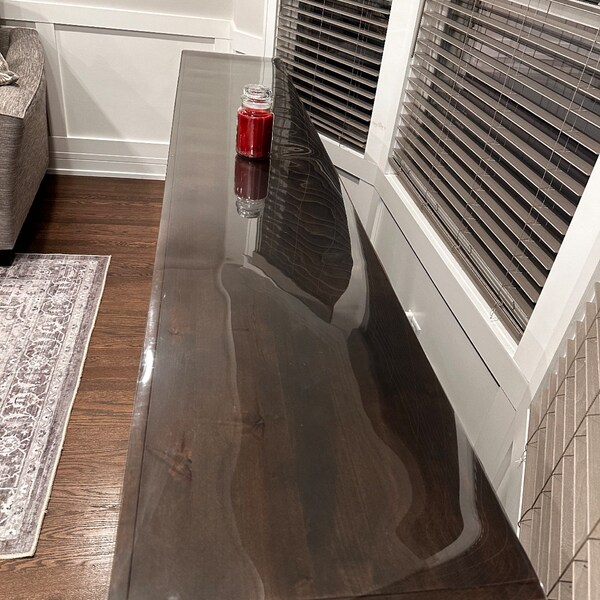 Custom Clear Table Cover Protector, USA Made, Safe, 2mm Thick Ultra ...