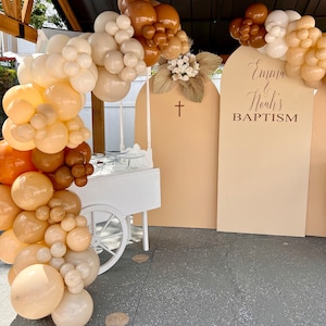 Baptism Wall Decal for Balloon Arch, Balloon Arch Decoration ...