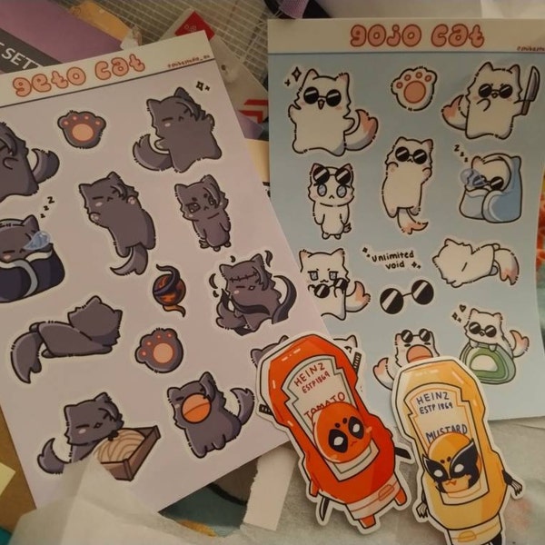 NEW! CLOVE || Cute Chibi Valorant Neko Stickers || Glossy Vinyl || Cute ...