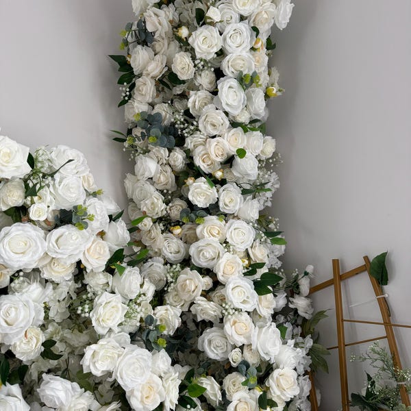 Black Rose Artificial Flower Wall Photography Backdrop,wedding Party ...