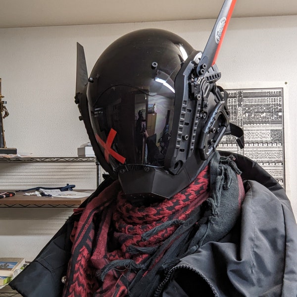 Bluetooth Cyberpunk Bunny Mask | Rave Mask | Cyberpunk Helmet | Techear ...