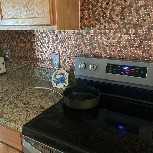 Tile Sheets of US Copper Pennies. Penny Floor and Backsplash Tiles (12 ...