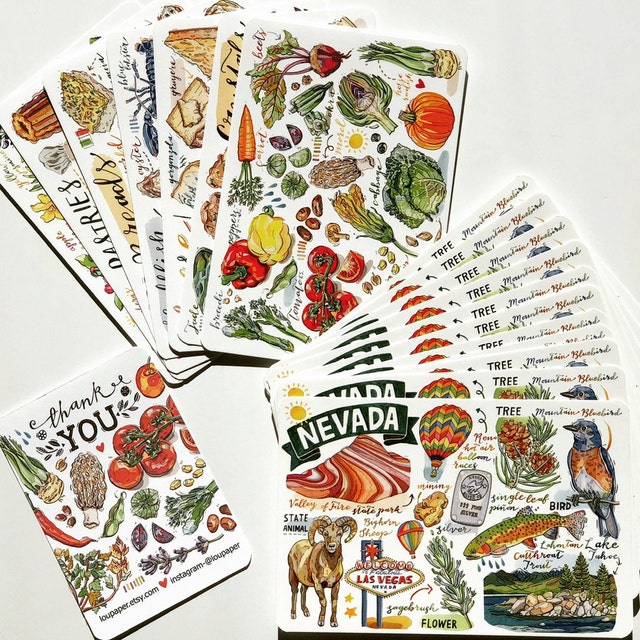 Travel Postcard Set Nevada State Map Postcards - Set Of 20 Identical NV ...