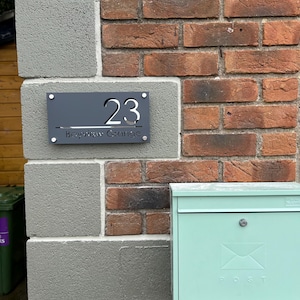 House Wall Plaques UK Luxe A4 Precision Laser Cut Acrylic House Number ...