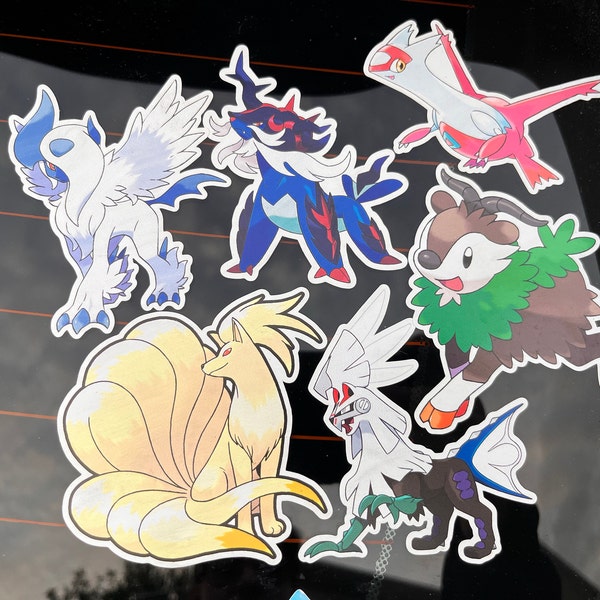 Hisuian Samurott Cute Anime Sticker | Waterproof Vinyl Decal for Laptop ...