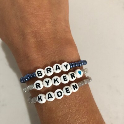 Personalized Letter Bracelets - Etsy