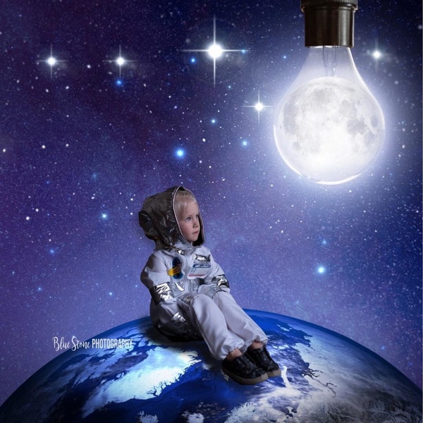 Moon Digital Background, Outer Space Outer Space Digital Background ...