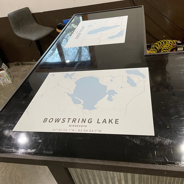 Custom Lake Map Print, Personalized Any Lake House Decor (digital ...
