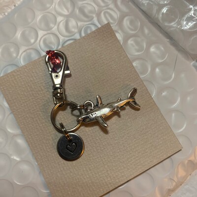 Shark Key Ring/ Keychain / Zipper Pull Shark Gift Shark Lover Shark ...