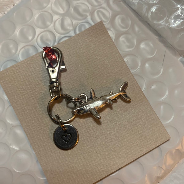 Shark Key Ring/ Keychain / Zipper Pull - Shark Gift - Shark Lover ...