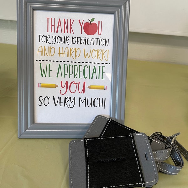 Teacher Appreciation Week Sign, Thank You for Your Dedication, Staff ...