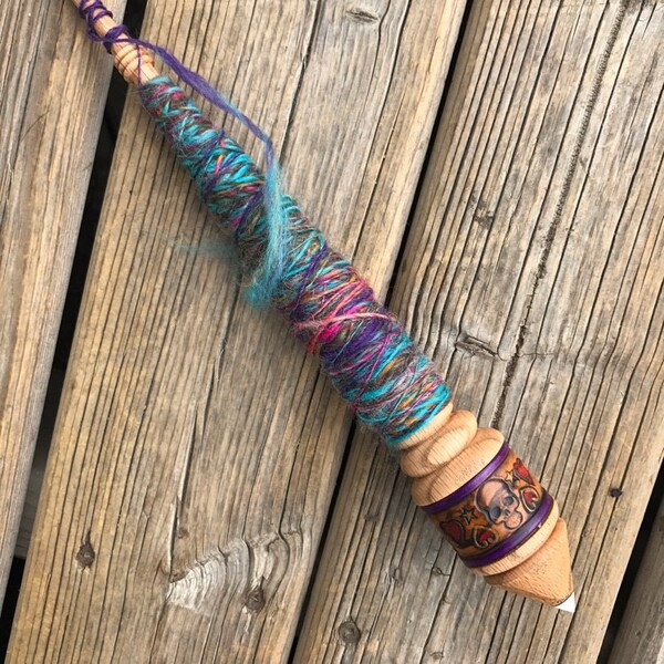 Viking Santa Drop Spindle EDS 0847 Leather Whorle - Etsy Canada