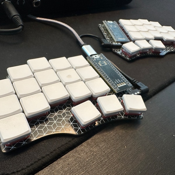 Fully Built Aurora Sofle V2 Low Profile Split Mechanical Keyboard With ...