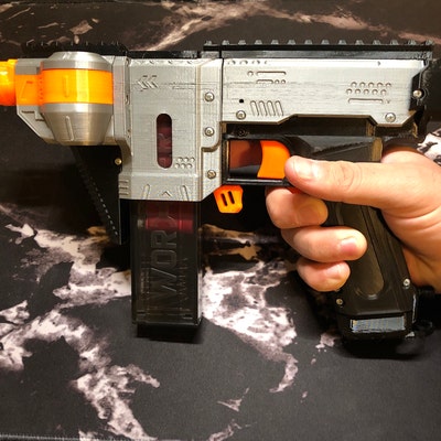 Halo M6 Magnum Full Auto Flycore Nerf Half Dart Blaster - Etsy