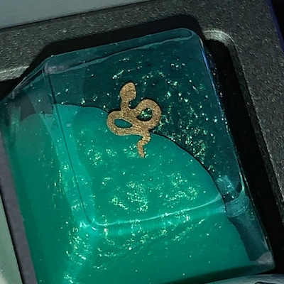 Gold Snake Esc Mechanical Keyboard Keycap Cherry Mx, Resin, Custom ...