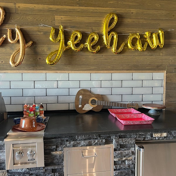Yeehaw Balloon Banner Cowgirl Bachelorette Party Decorations Western ...