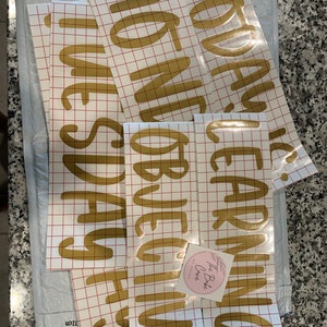 Supply Caddy Table Numbers Vinyl Decal Classroom Decor Sticker Labels ...