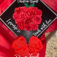 Custom Graduation Cap Topper Personalize With Flowers Your - Etsy Canada