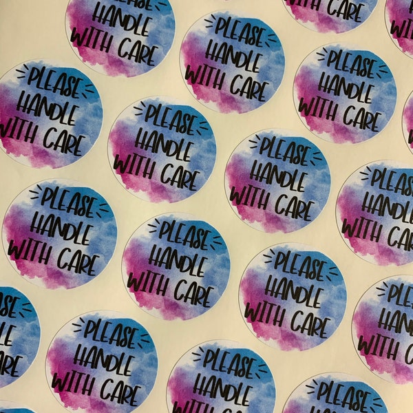 Handle With Care Sticker - Fragile Sticker - Business - Product ...