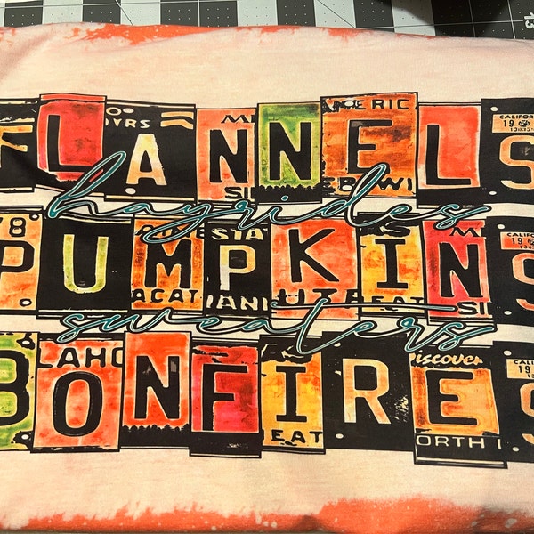 Watercolor License Plate Fall PNG, Flannels Hayrides Pumpkins Sweaters ...