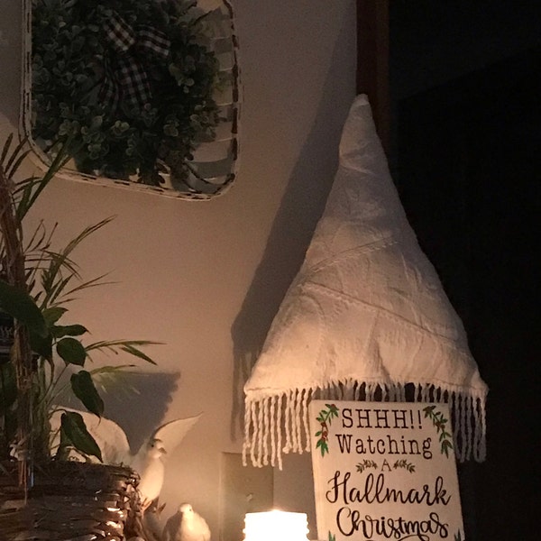 Farm House Rustic Wood Sign SHHH Watching a Hallmark Christmas Movie 7. ...