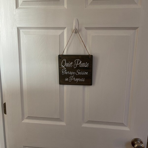 Therapy Session in Progress Sign, Therapy Sign, Therapy Session Sign ...