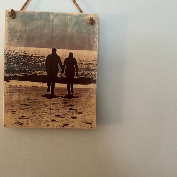 Personalized Photo Frame Magnet, Fridge Magnet Set, Wood Magnet Round ...