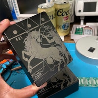 Custom Metal Name Cards First and Last Name Plate Engraving - Etsy