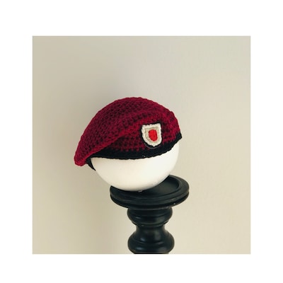 Crochet Army Beret PATTERN Comes With Directions for Sizes Newborn Thru ...
