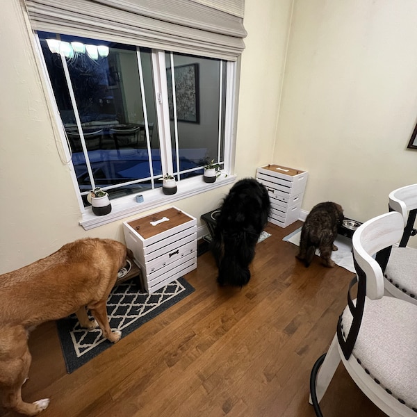 Dog Food Storage-- Black - Etsy