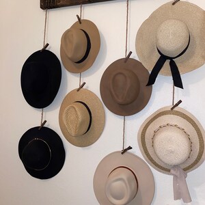 Hat Organizer Hat Wall Hanging Fedora Display Hat Rack | Etsy