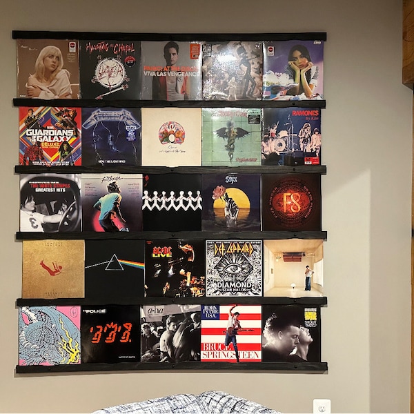Vinyl Record Storage Shelf | Wall Mounted Record Holder [aspen] - Etsy