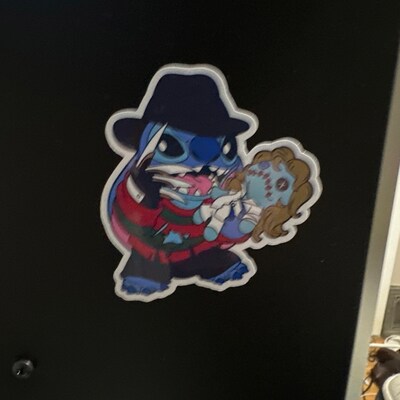 Freddy Krueger X Stitch Sticker or Magnet - Etsy