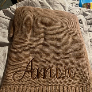 Embroidered Name Baby Blanket / Soft Custom Personalized Baby Blanket ...