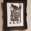 The Kitchen Goblin, Goblin Print, Kitchen Print, Weird Wall Art, Occult ...