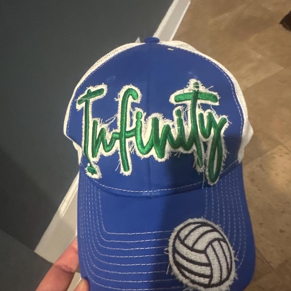 Sequin Applique Script Team or School Hat (0015) - Etsy