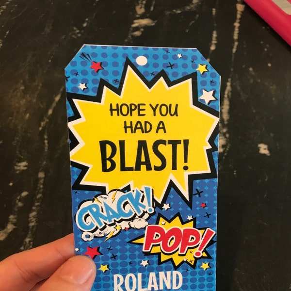 Superhero Favor Tag Superhero Party, Super Hero Favor Tag, Gift Tag ...