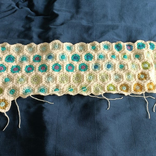 CROCHET PATTERN | Zinnia Hexagon Temperature Blanket Pattern | Granny ...