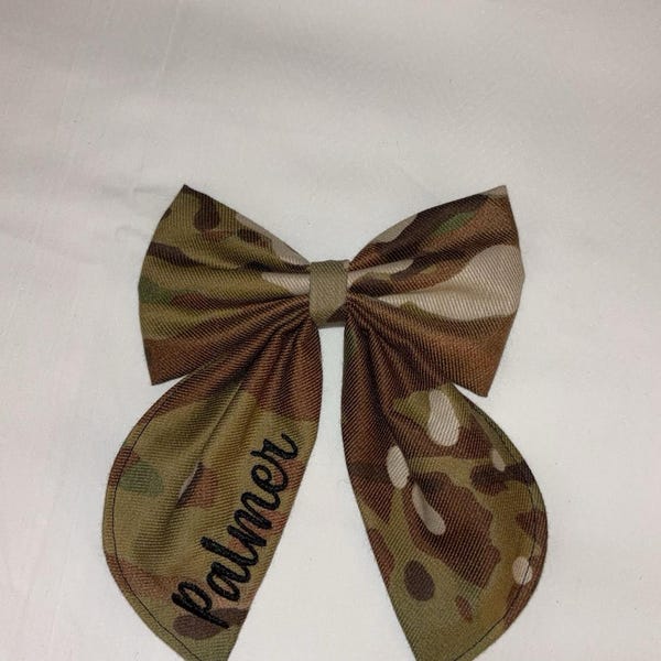 Large Personalized Fable Bow, Military Bow, Hair Accessories, Marine ...